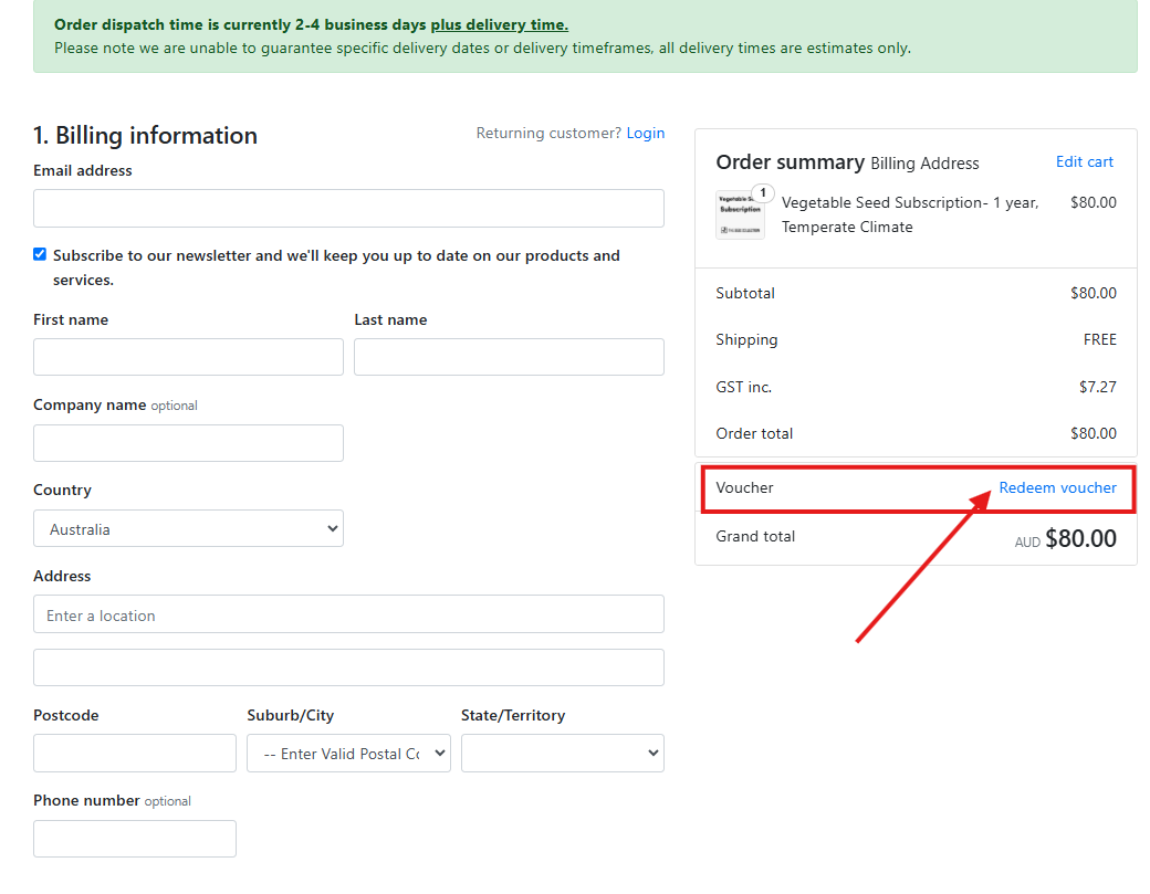 Customer Service How To Redeem Gift Subscription Voucher